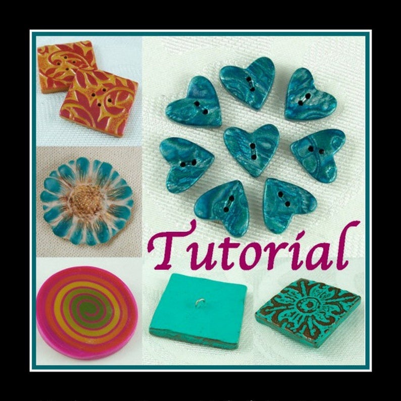 Making Beautiful Buttons - PDF Tutorial | 2 Good Claymates