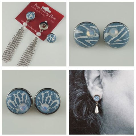 Mini Snaps in Light Denim Blue - Assorted Styles | 2 Good Claymates